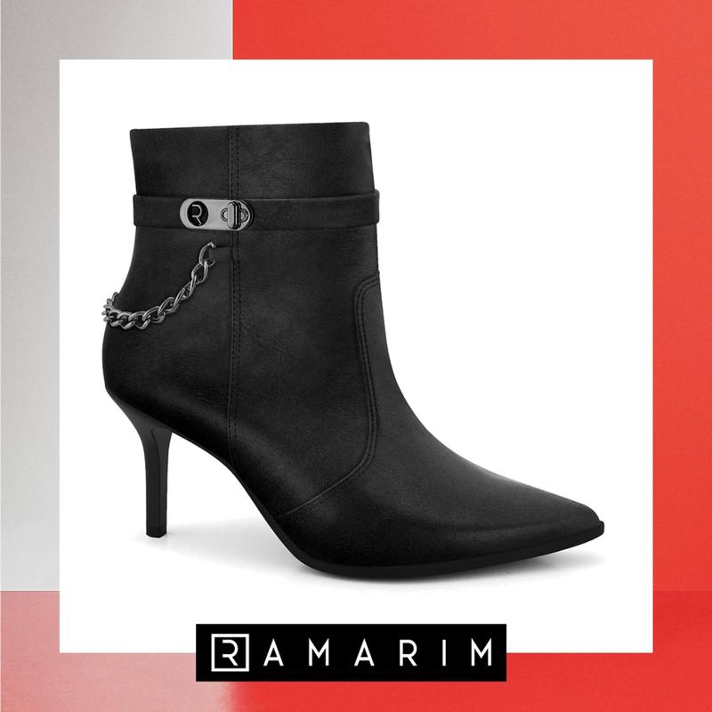 Bota Ramarim Bico Fino com Corrente Coleção 2023 Ref 23-61103 - Bota ...
