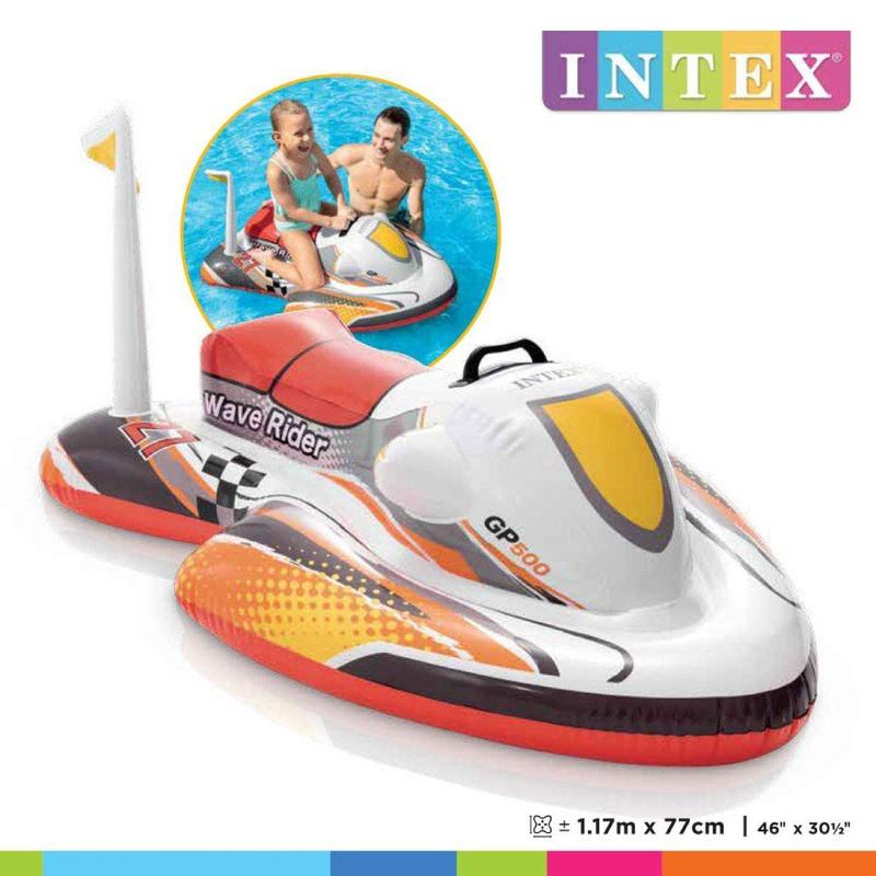 Bote Boia Jet Ski Inflavel Infantil Piscina Mar Intex 57520 - Boia ...