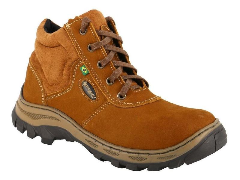 Botina Segurança Adventure Nob Bico Pvc Marron Ecosafety 195 - Botina ...