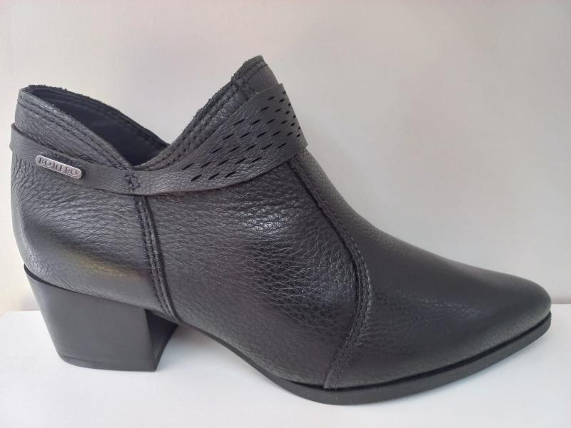 Bottero Bota Ankle Boot Couro Preto 336204 - Ankle Boots - Magazine Luiza