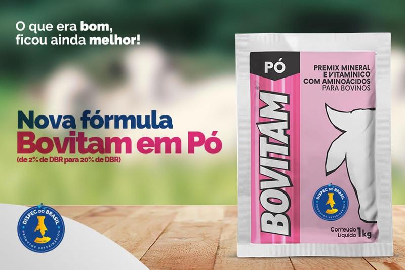 Bovitam pó 1kg - DISPEC DO BRASIL - Vitaminas e Suplementos para Pet ...
