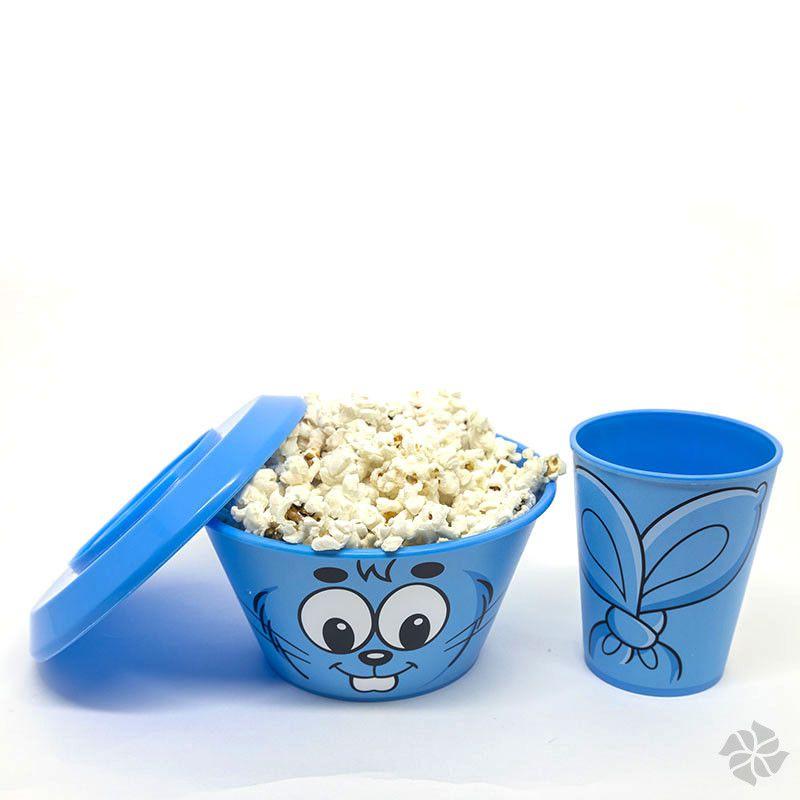 Bowl com tampa e Copo Turma da Mônica Snack Sansão Infantil - Copo ...