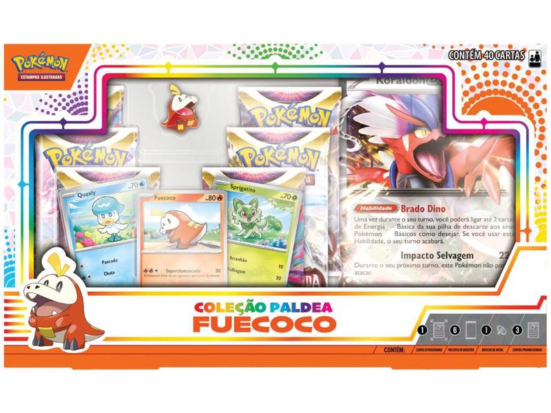 Box de Cartas Pokémon Pokémon - Coleção Paldea Copag 39 Cartas - Deck ...