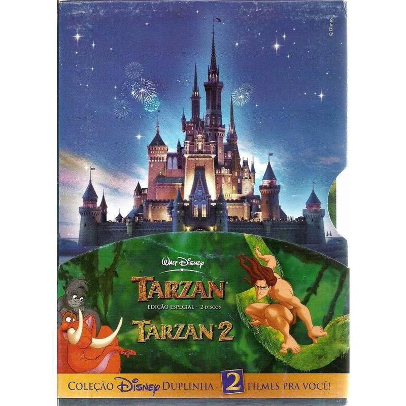 Box Dvd - Coleção Disney Duplinha - Tarzan 1 E Tarzan 2 - Revista HQ ...