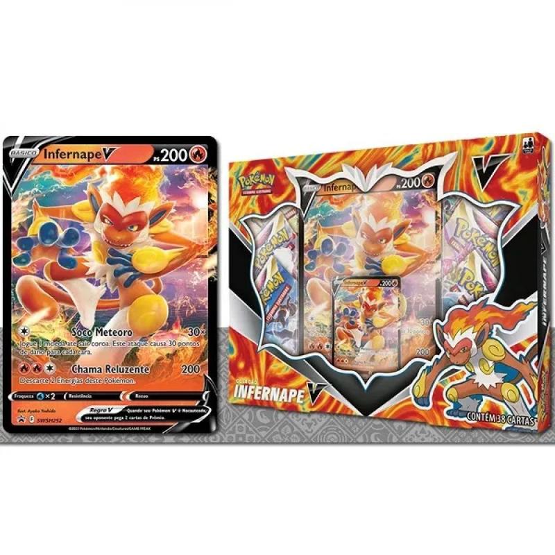 Box Infernape V Pokemon Unidade 31741 Copag - Deck de Cartas - Magazine ...