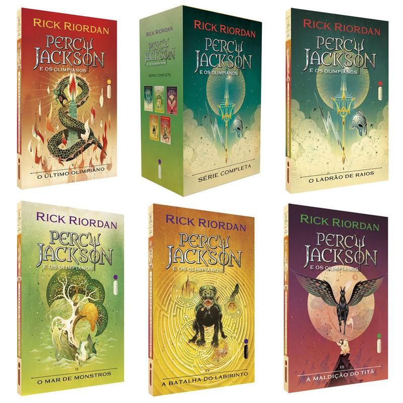 Box Percy Jackson e os Olimpianos, Série Completa, O ladrão de Raios, O ...