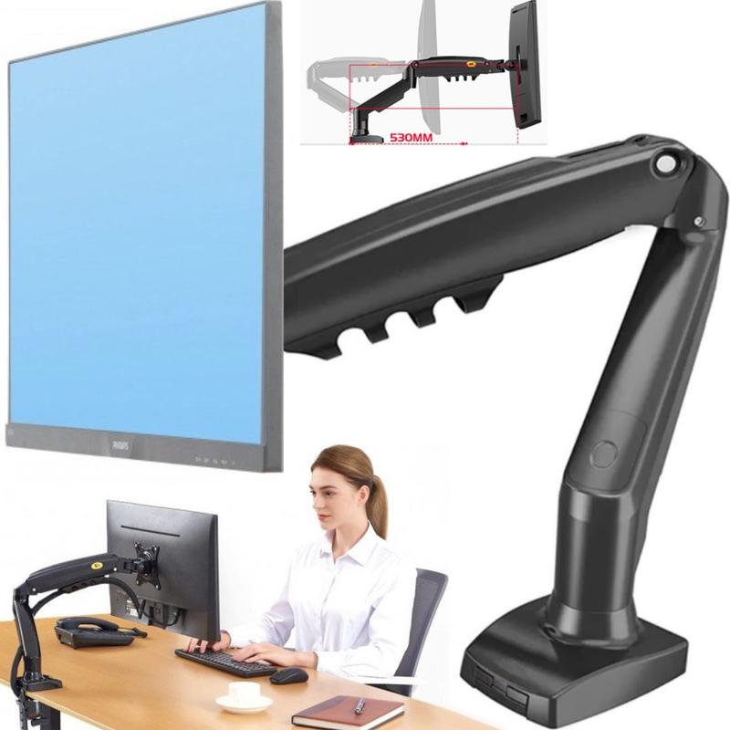 Braço Articulado de Mesa Suporte Para Monitor 17 a 30" Ergonômico Home ...