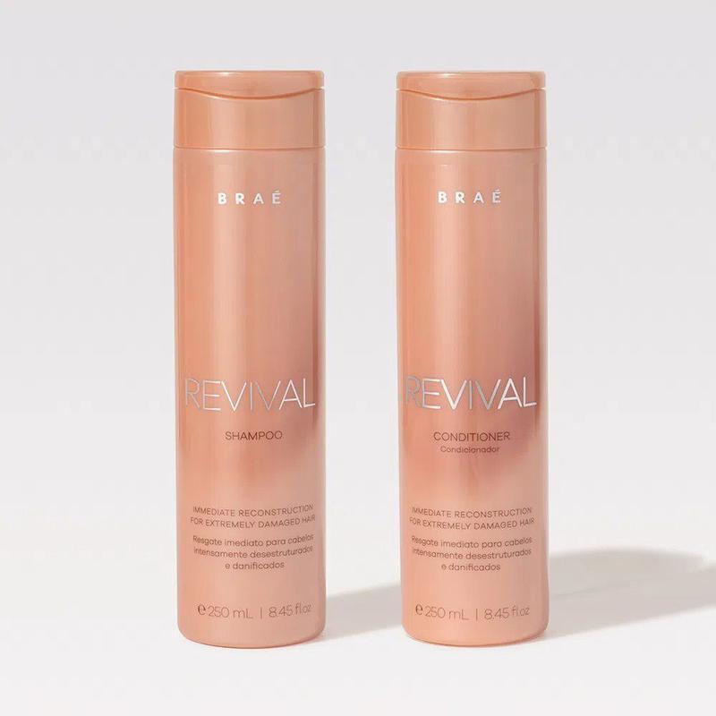 Braé Revival Shampoo 250ml + Condicionador 250ml - Kit Shampoo e Condicionador - Magazine Luiza
