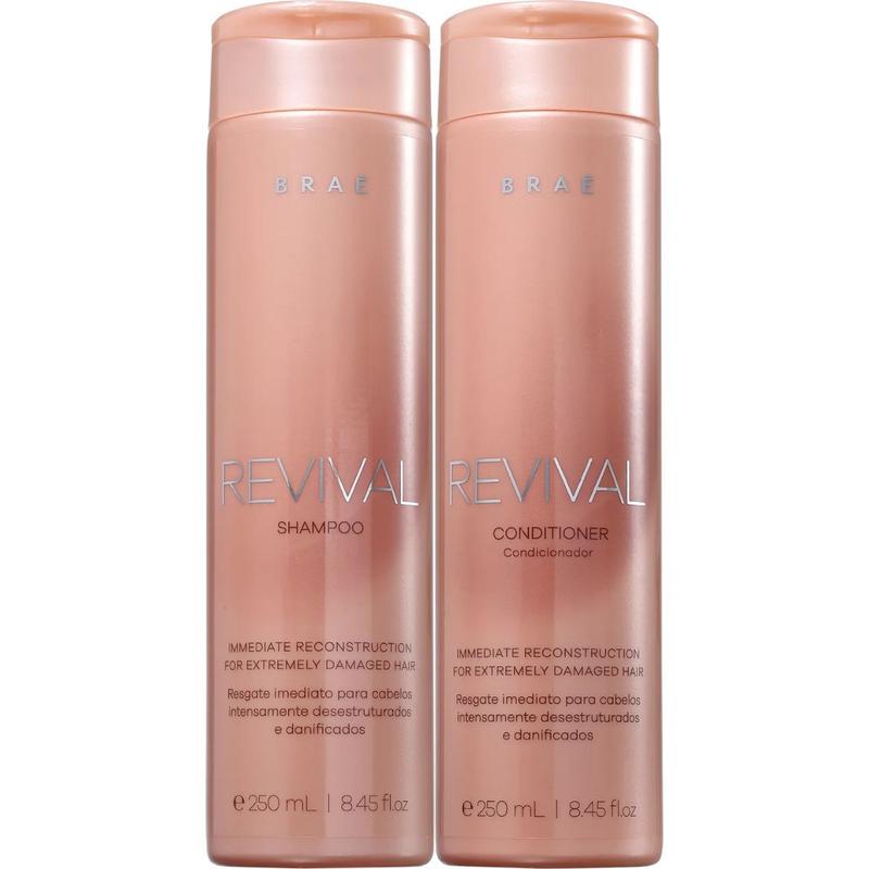 Braé Revival Shampoo + Condicionador 250ml - Kit Shampoo e Condicionador - Magazine Luiza