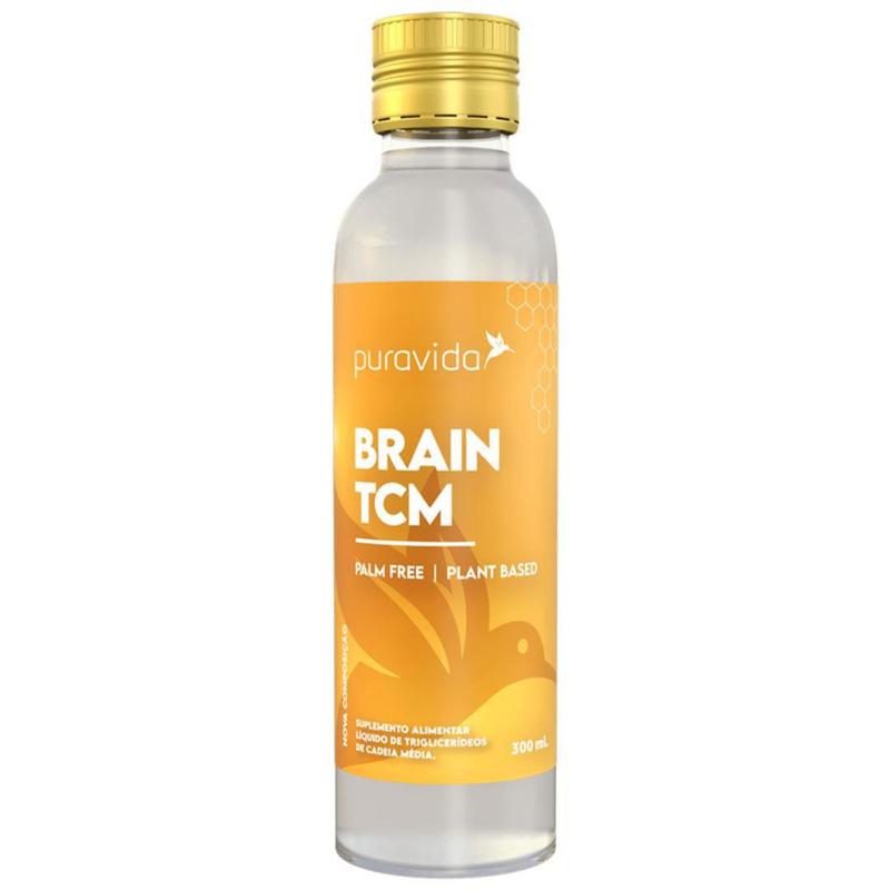 Brain Tcm Premium Óleo De Coco Concentrado 300ml Pura Vida - Óleos ...