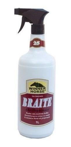Braite Tradicional Winner Horse 1 Litro Mais Brilho P/ Crina - Higiene ...