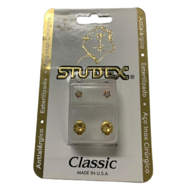 Brinco Antialérgico Studex Classic Safira - Furta Cor Pedrinha - Brinco - Magazine Luiza