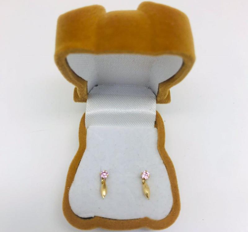 Brinco infantil em ouro 18k grão de arroz - Fineto - Brinco - Magazine ...