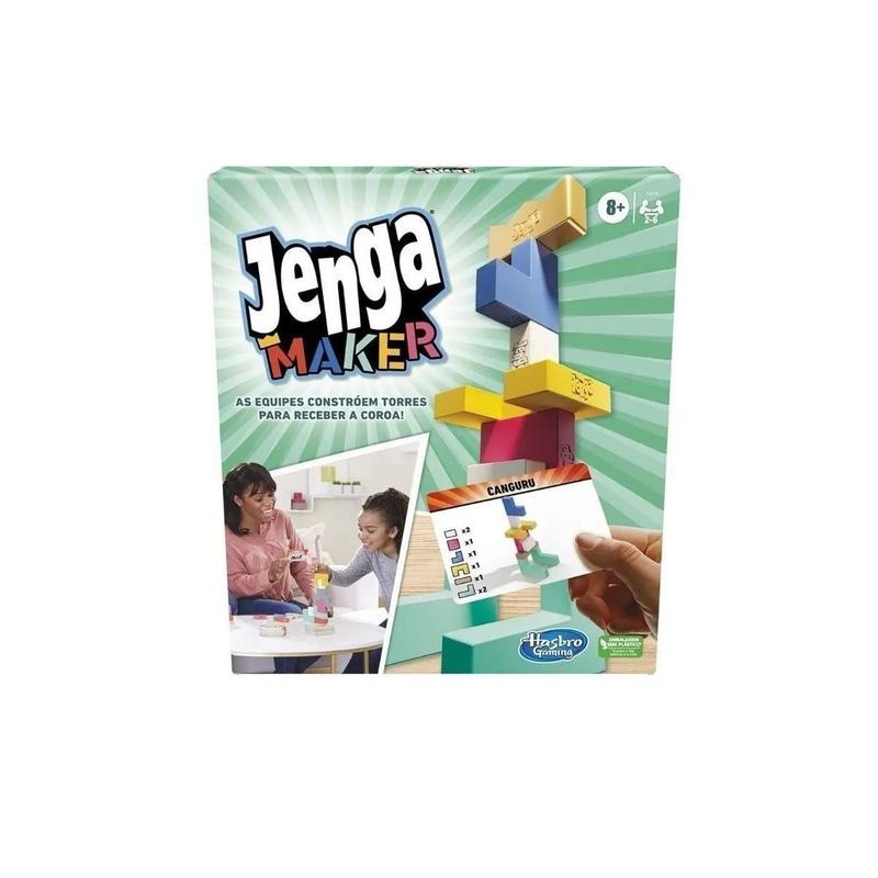 Brinquedo Blocos Jogo Hasbro Gaming Jenga Maker F4528 - Outros Jogos ...