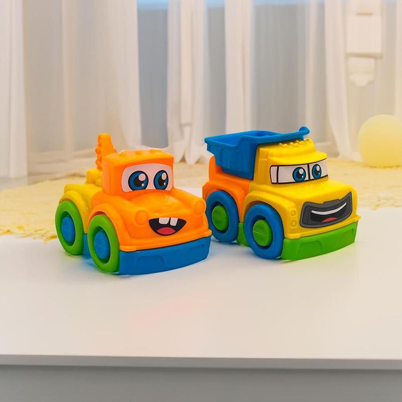 Brinquedo Didático 2 Carrinhos Pequenos Caminhão Monta e Desmonta ...