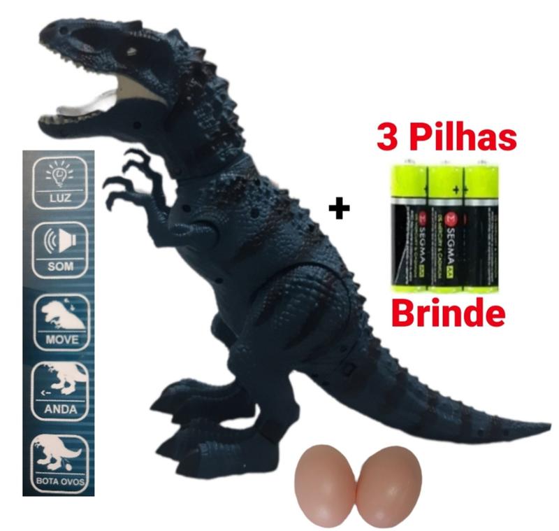 Brinquedo Dinossauro Tiranossauro Rex 30cm com Projetor de Imagem Som ...