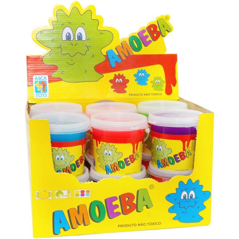 Brinquedo Diverso Amoeba 110g. Cores Sortidas Asca Toys - Slime ...