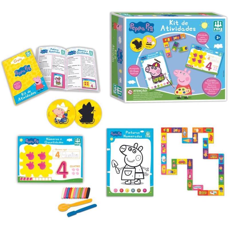Brinquedo Educativo Peppa PIG KIT de Atividades - Nig Brinquedos ...