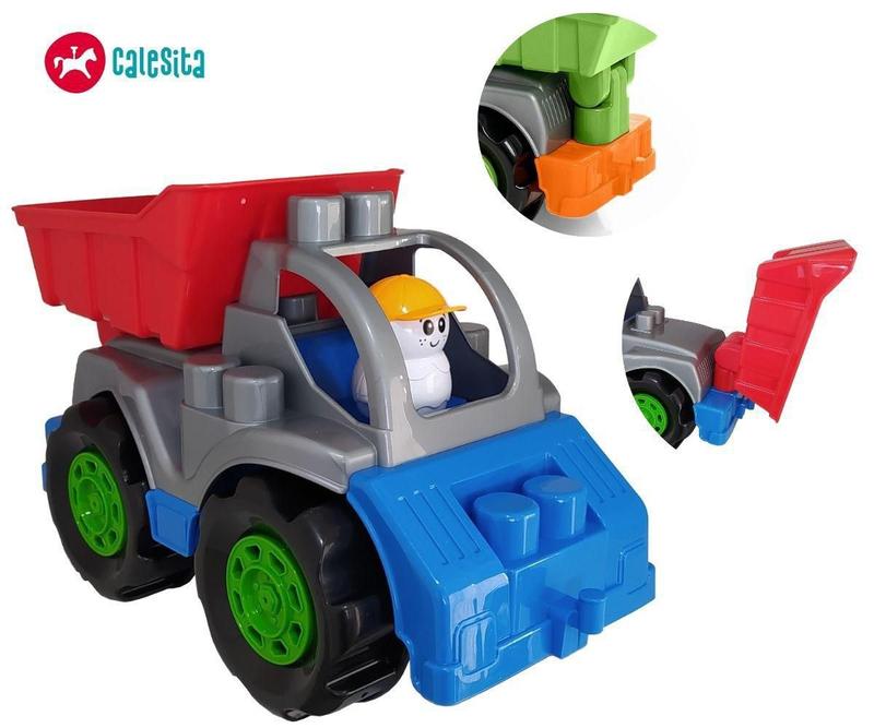 Brinquedo Infantil Didático Caminhãozinho Basculante Blocks - TATETI ...