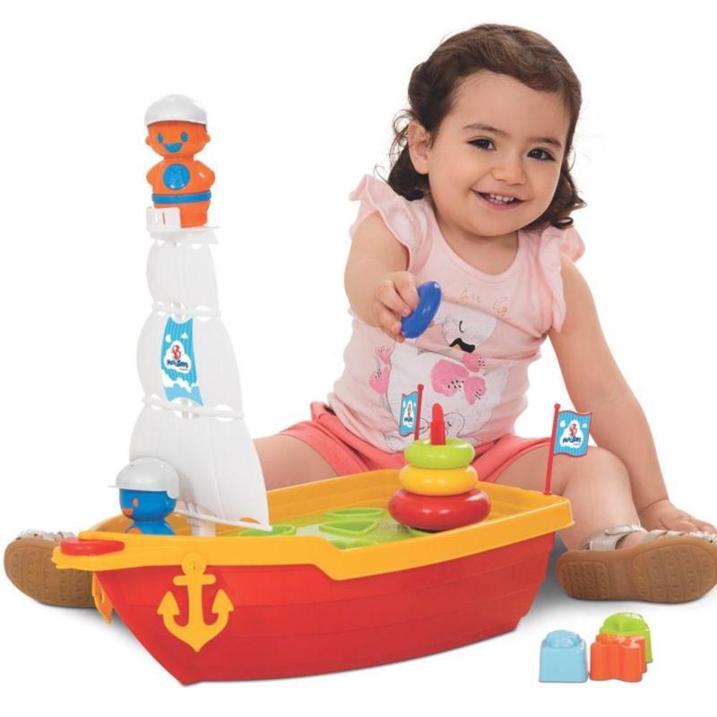 Brinquedo Infantil Mega Barco Didatico Merco Toys - Barco, Navio e ...