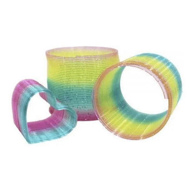 Brinquedo Infantil Mola Mágica Colorida 3 Formas Dm Toys - Massinha ...