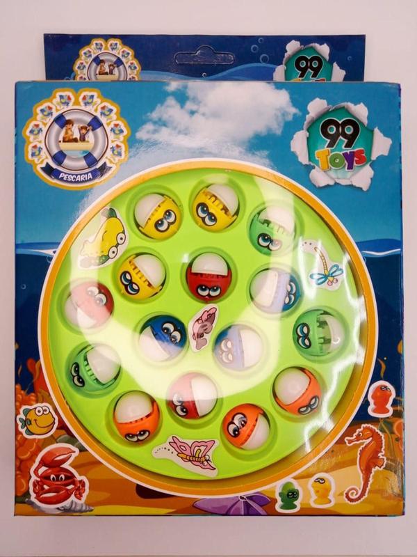 Brinquedo Jogo Pega Peixe Pesca Maluca Pescaria - 99 Toys - Jogo de ...