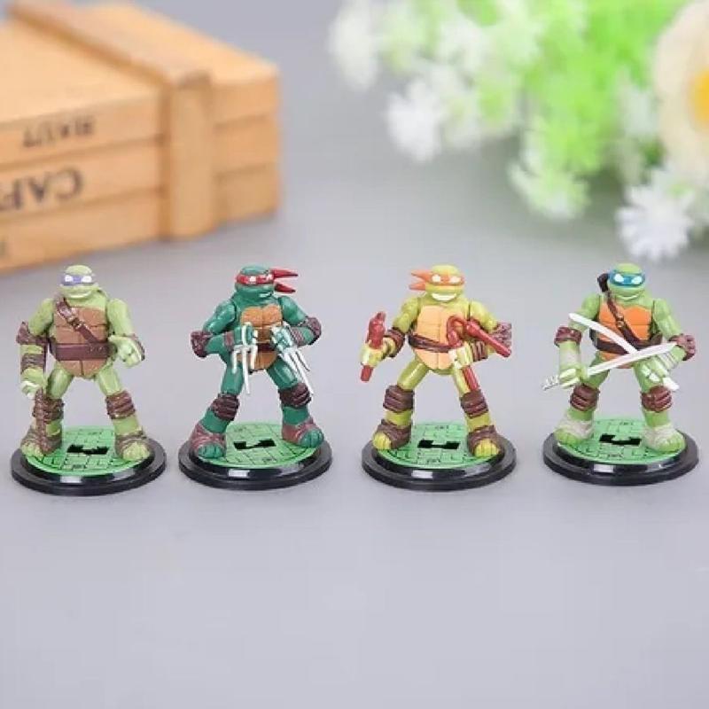 Brinquedo Kit Tartarugas Ninjas 4 Bonecos - IMPT - Bonecos - Magazine Luiza