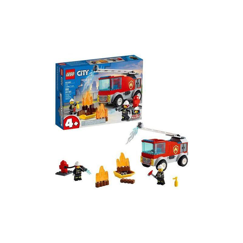 Brinquedo Lego 60280 City Fire Ladder Truck 88 Peças - Brinquedos de ...