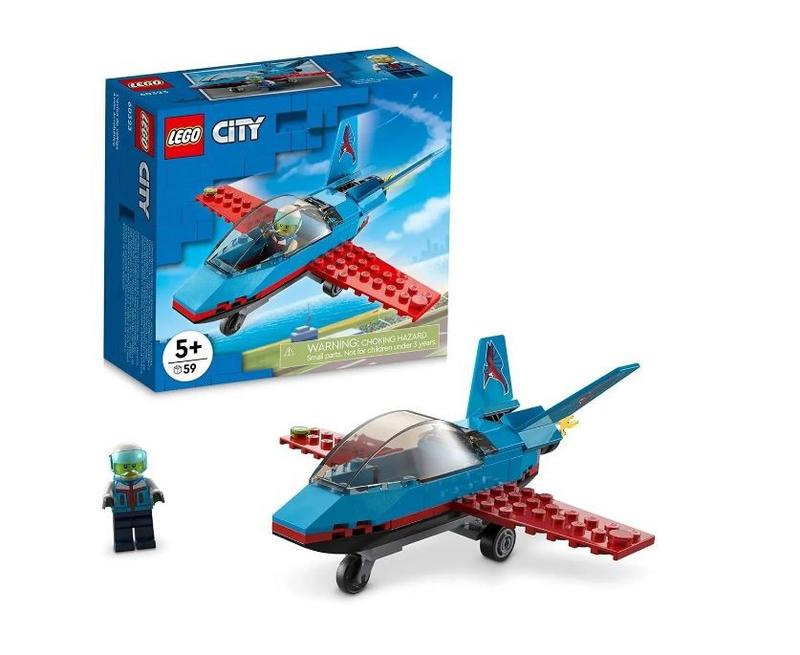 Brinquedo Lego City Aviao De Acrobacias 59 Pcs 60323 Novo - Brinquedos ...