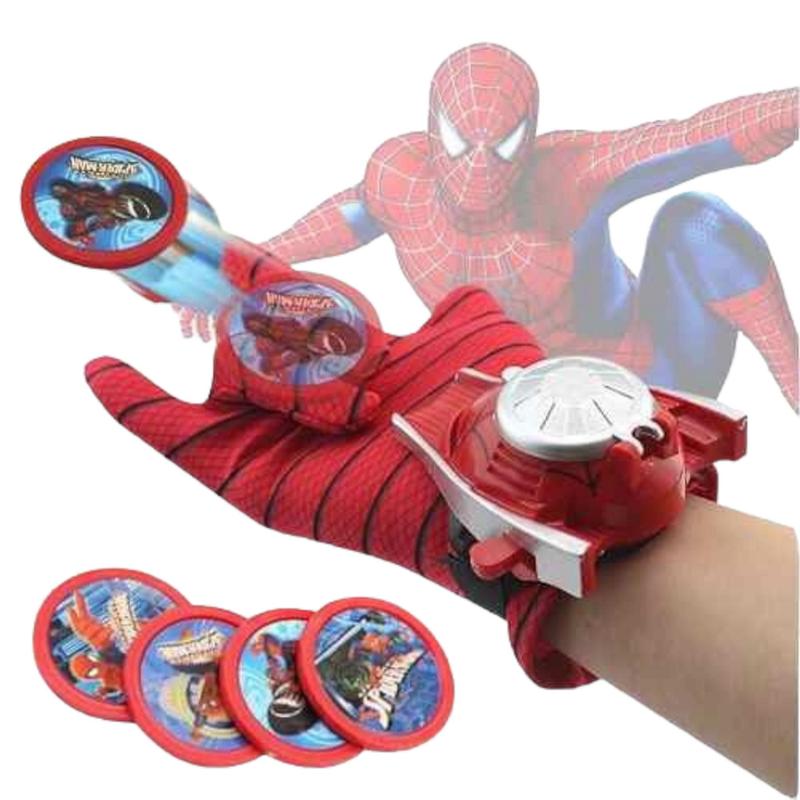 Brinquedo Luva Homem Aranha Lança Disco Teia Spider Man Luz ...