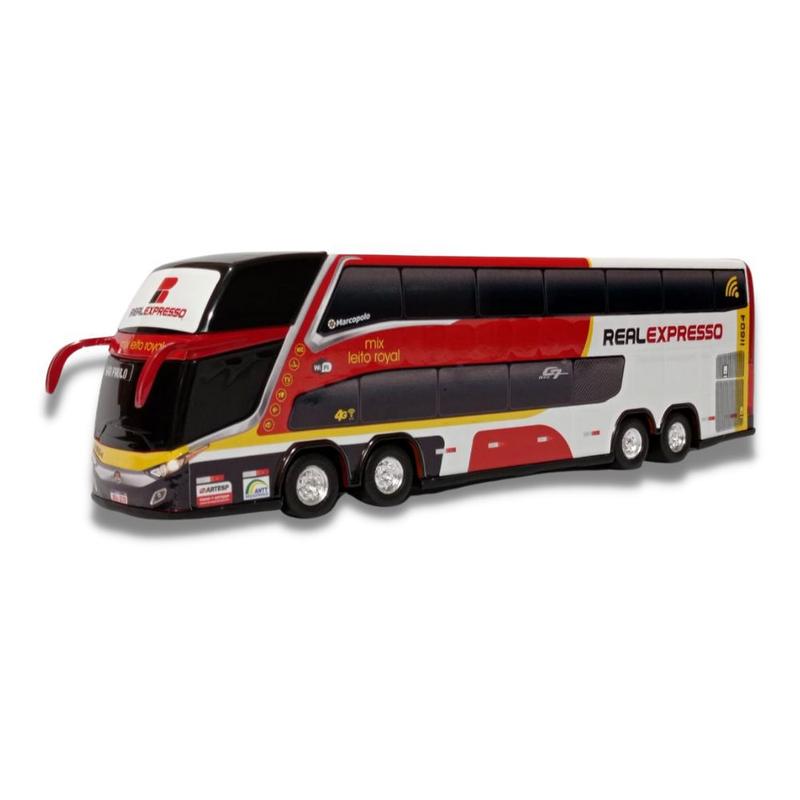 Brinquedo Miniatura de Ônibus Viação Real Expresso - Marcopolo G7 DD ...