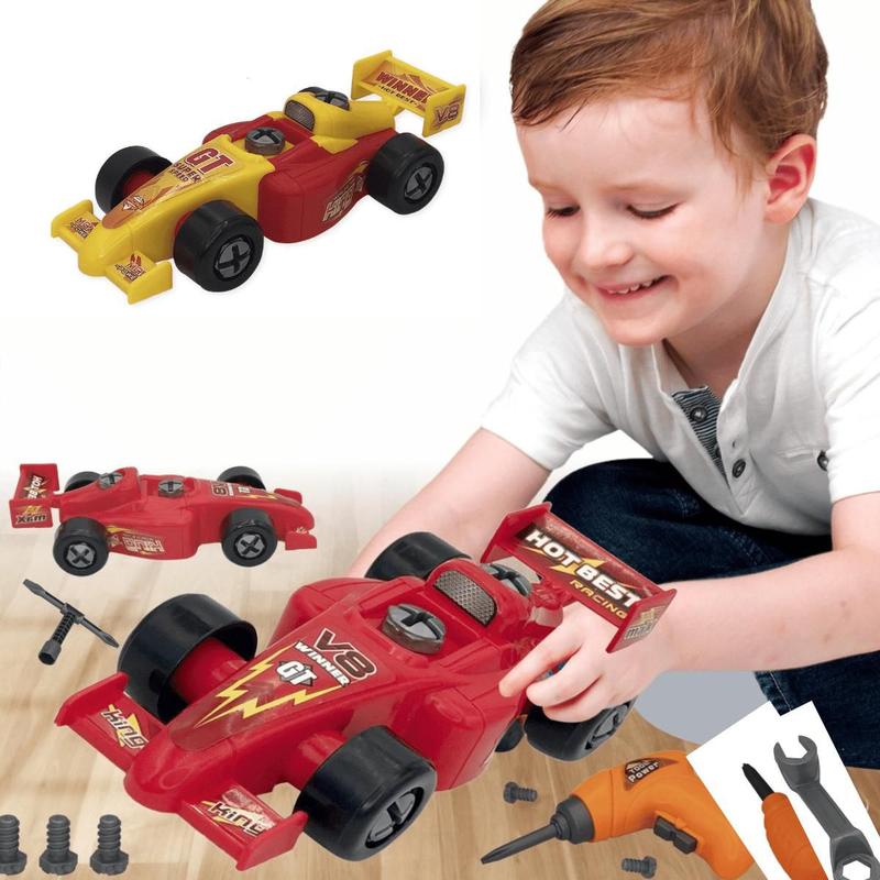 Brinquedo Pit Stop Carro F1 Desmontável Com Parafusadeira - 23 Peças ...