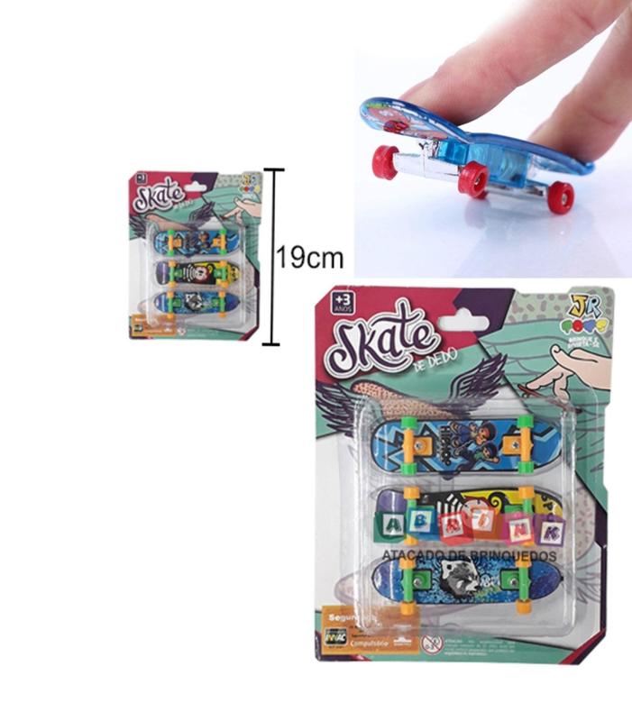 Brinquedo Skate de Dedo c/3 - JR Toys - Skate de Dedo - Magazine Luiza