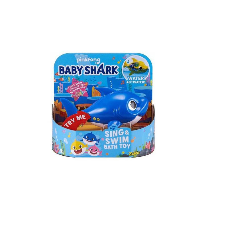 Brinquedo Zuru Robo Alive Daddy Baby Shark Candide Azul - Robô ...