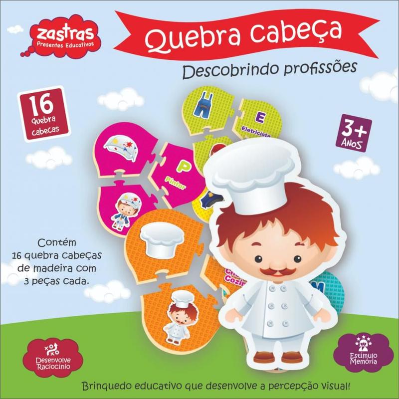 Brinquedos Educativos - DESCOBRINDO PROFISS - ZASTRAS BRINQUEDOS DEZ ...