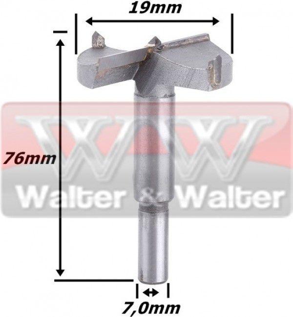 Broca forstner ø19mm. (ftr0181) - Walter e Walter - Broca - Magazine Luiza