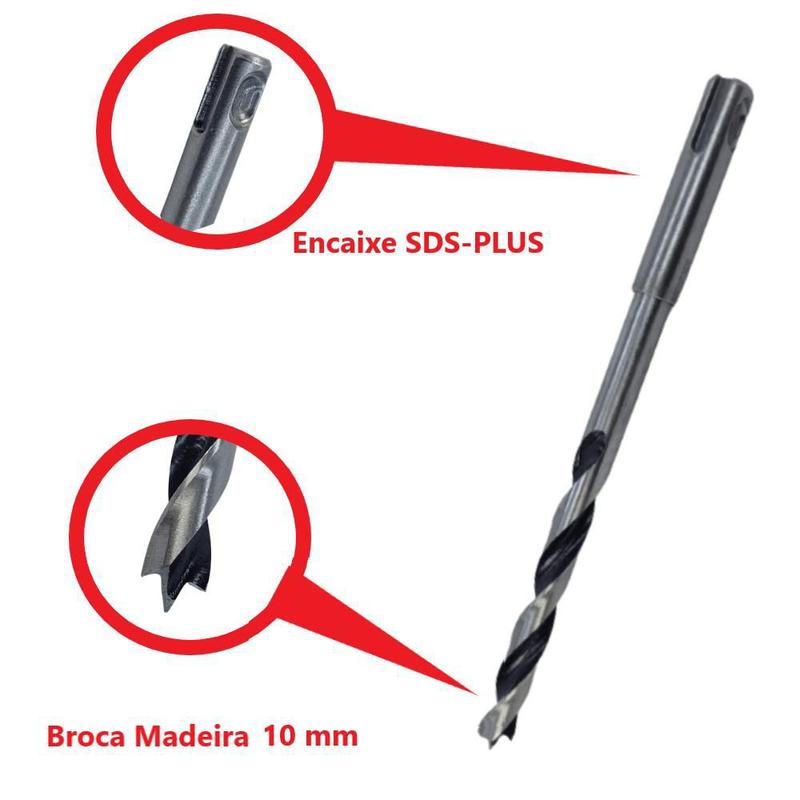 Broca Madeira 10mm Encaixe SDS PLUS Makita - Broca - Magazine Luiza