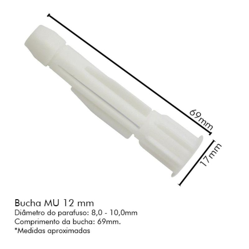 Bucha Fix.sfor Mu 12 C/125 P/tijolo Fur - Bucha - Magazine Luiza