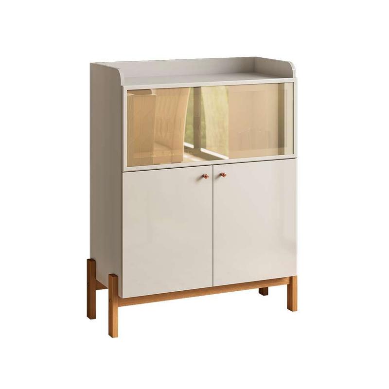 Buffet Cloe 3 PT Off White e Nature - Cimol - Buffet e Balcão para Sala de Jantar - Magazine Luiza