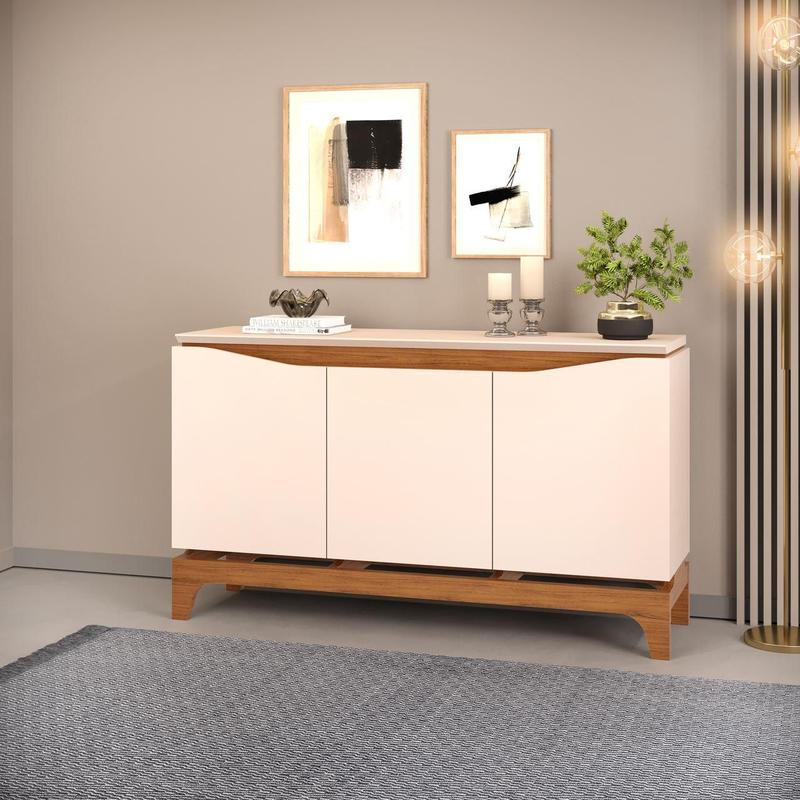 Buffet nice freijo/off white - dj móveis - Buffet e Balcão para Sala de ...