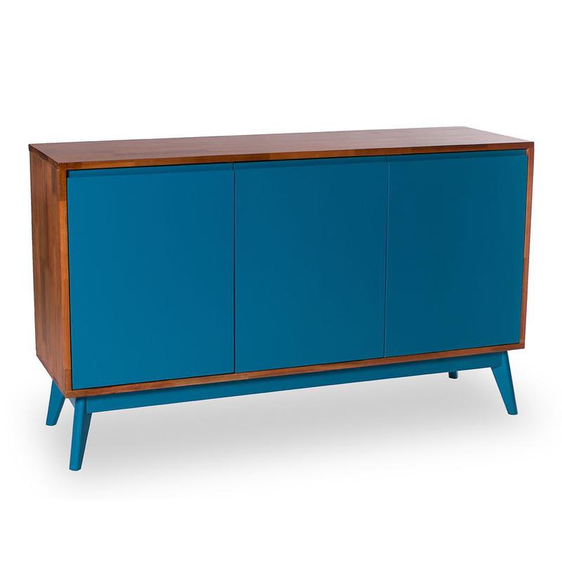 Buffet Safira 3 PT Pinhão e Azul - Imperador - Buffet e Balcão para ...