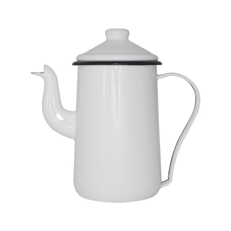 Bule Branco Esmaltado Com Tampa Luxo Para Café 1,5 L Ágata - Ewel ...