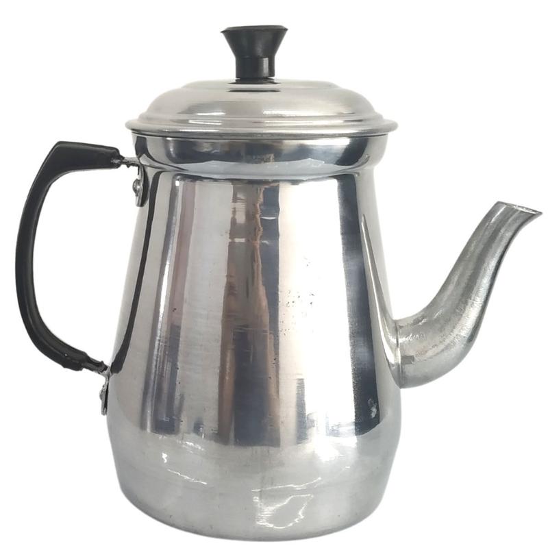 Bule De Alumínio Polido Café Chá Leite Tamanho Pequeno N 4 - Jarref ...