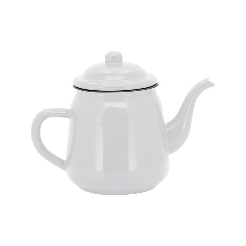 Bule Esmaltado Yangzi Branco Rústico Tradicional 1l - Bules - Magazine ...