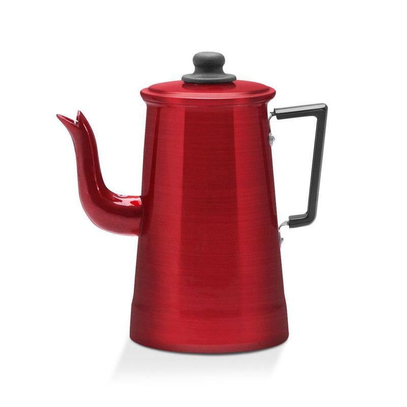 Bule Vermelho Verniz Retro Alumínio 1,2 litros - Inga - Bules ...