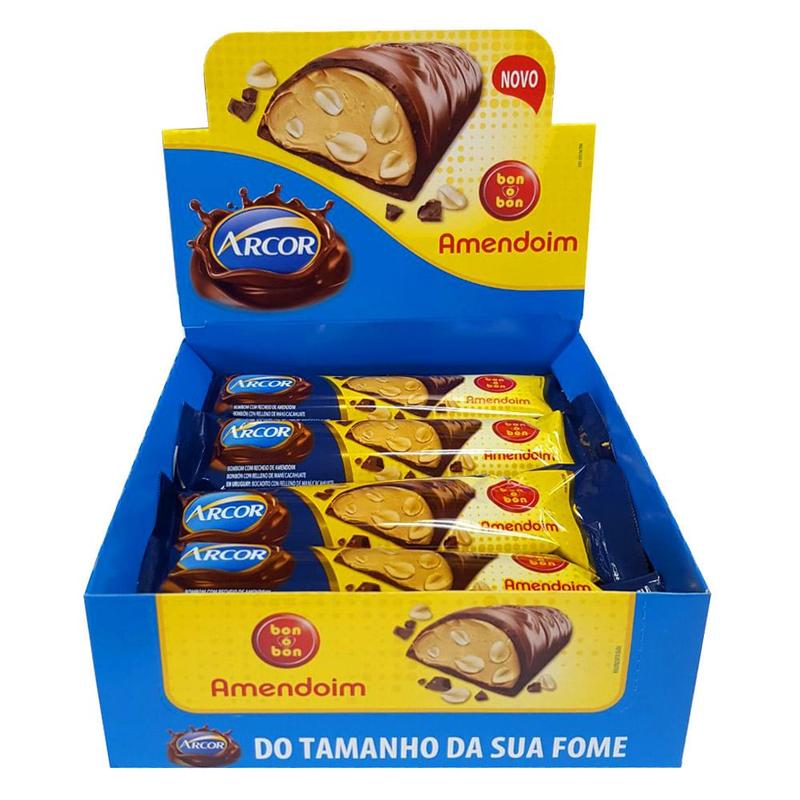 Butter Toffees Chocolate Recheado 40g x12 Sabor Amendoim - Arcor ...