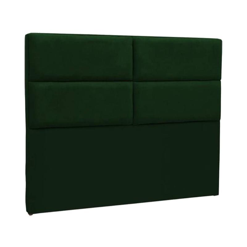 Cabeceira Box Casal 140cm Barcelona Veludo Verde Tana Decor - Perfan ...