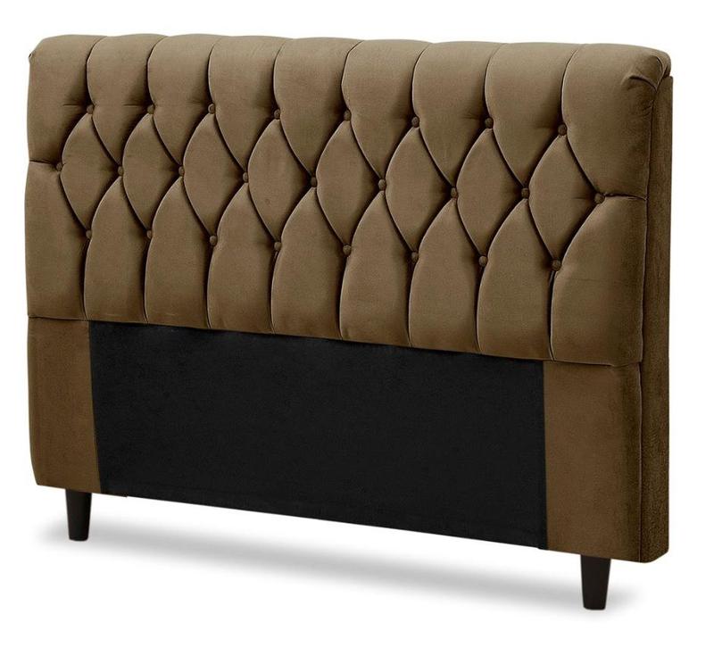 Cabeceira Box Estofada Istambul King Size 193 Suede Marrom - Renorma ...