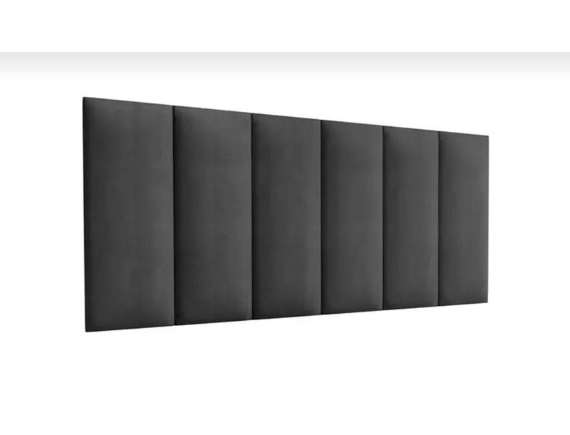Cabeceira De Cama Casal 140 Estofada Cinza Modelo Dubai Lgm
