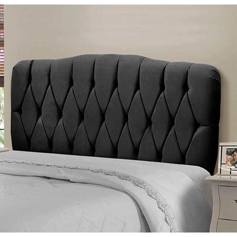 Cabeceira Estofada Eduarda Casal 1,40 Veludo Star Confort - Cabeceira ...